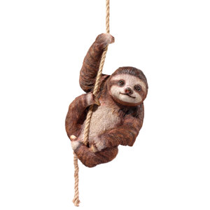 Design Toscano Hanging Horatio the 3-Toed Sloth Statue & Reviews | Wayfair