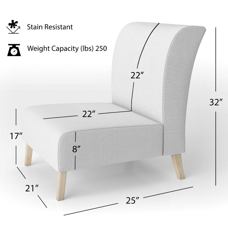 Red Barrel Studio® Kimba Upholstered Slipper Chair | Wayfair