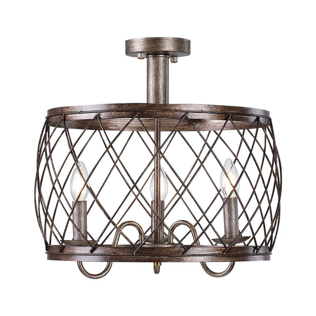 Red Barrel Studio® Neslisah 15.7-Inch Wine Barrel Metal Mesh Flush ...