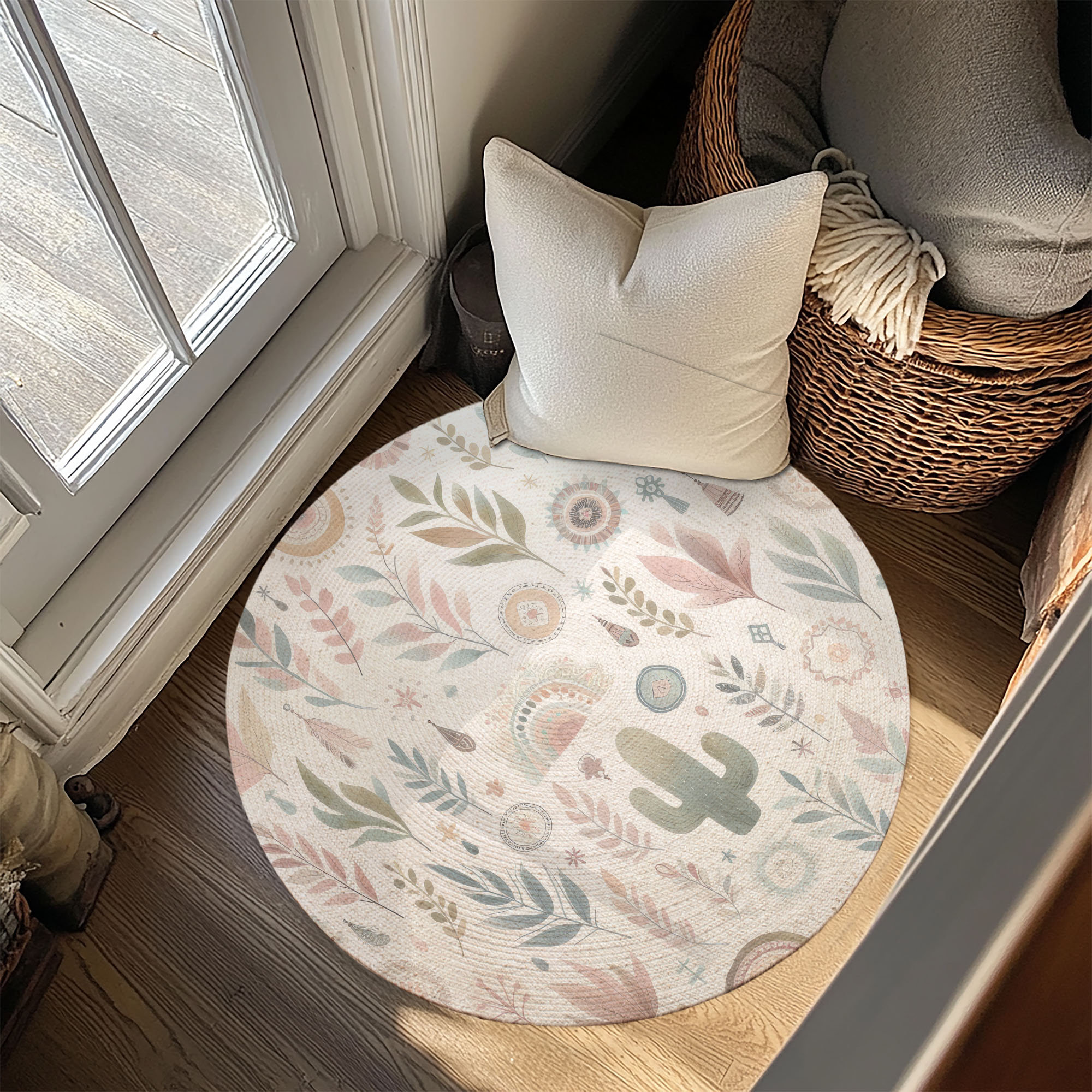 Red Barrel Studio Minimal Pastel Nomad Braided Rug - Wayfair Canada