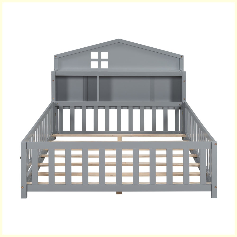 Gracie Oaks Modern Platform Beds with Guard rails And Storage ...