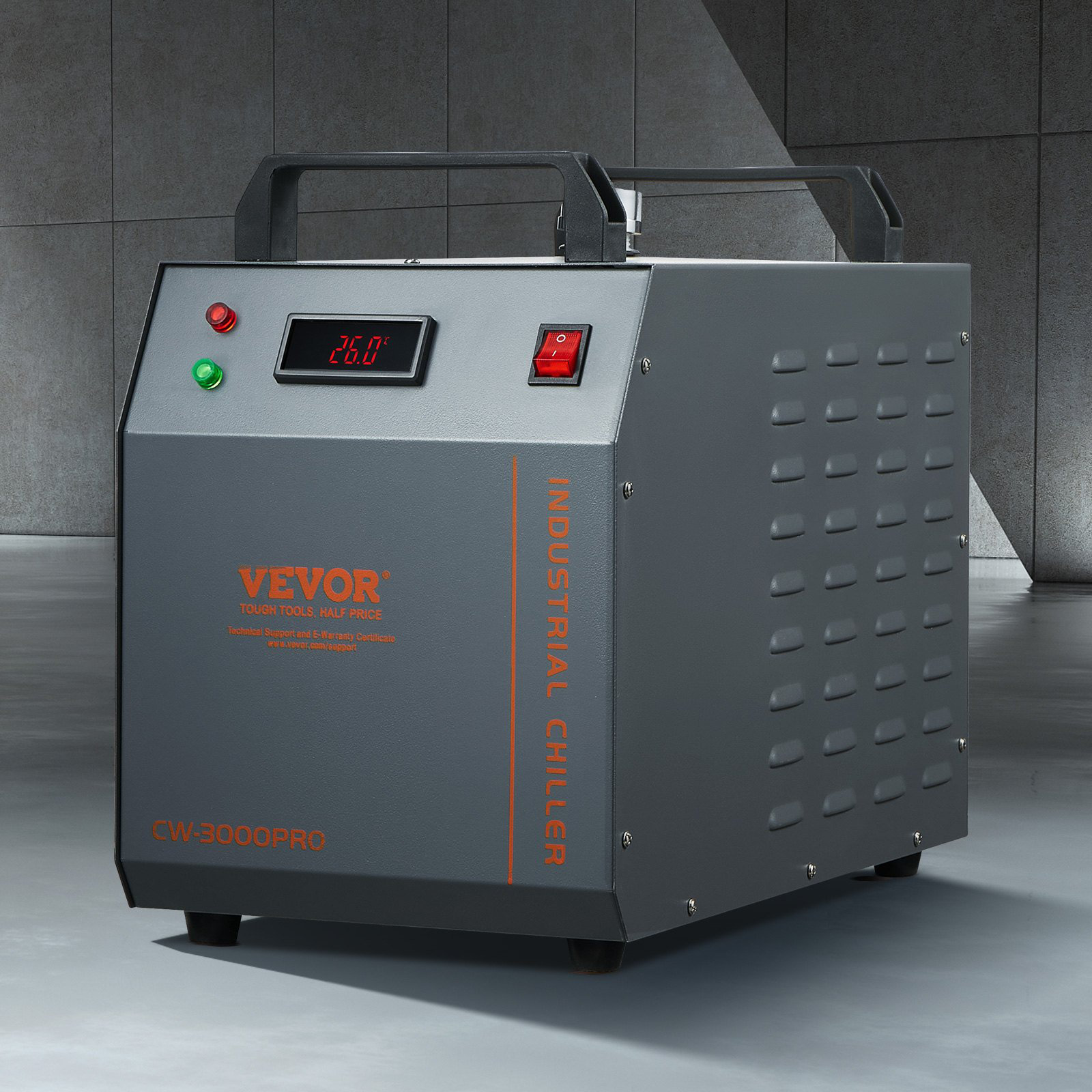 WORLD SHOP BOX Industrial Water Chiller, CW-3000(PRO), 150W Air-Cooled ...