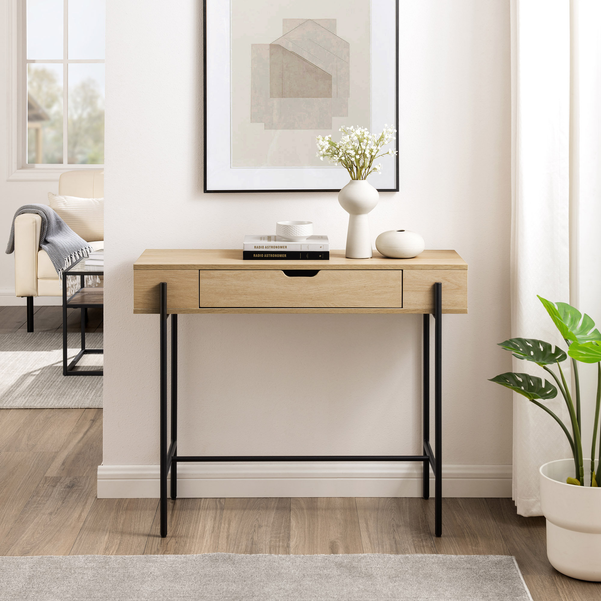 Ebern Designs Mahlik 1-Drawer Console Table & Reviews - Wayfair Canada