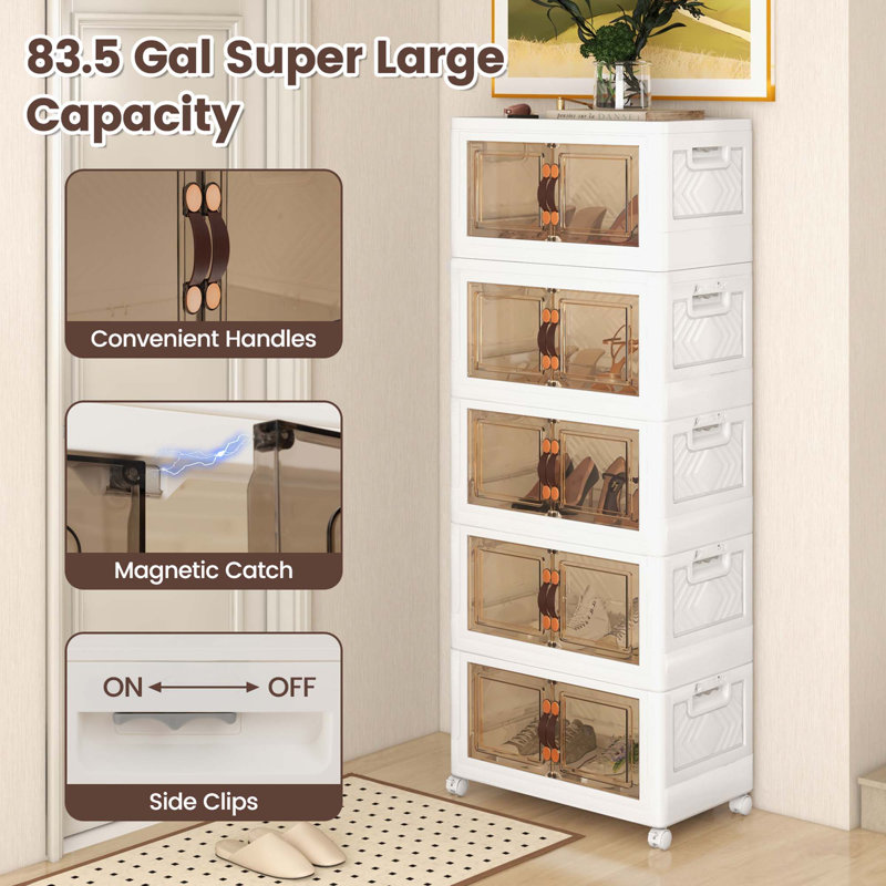 Rebrilliant Plastic Storage Bin Set & Reviews | Wayfair