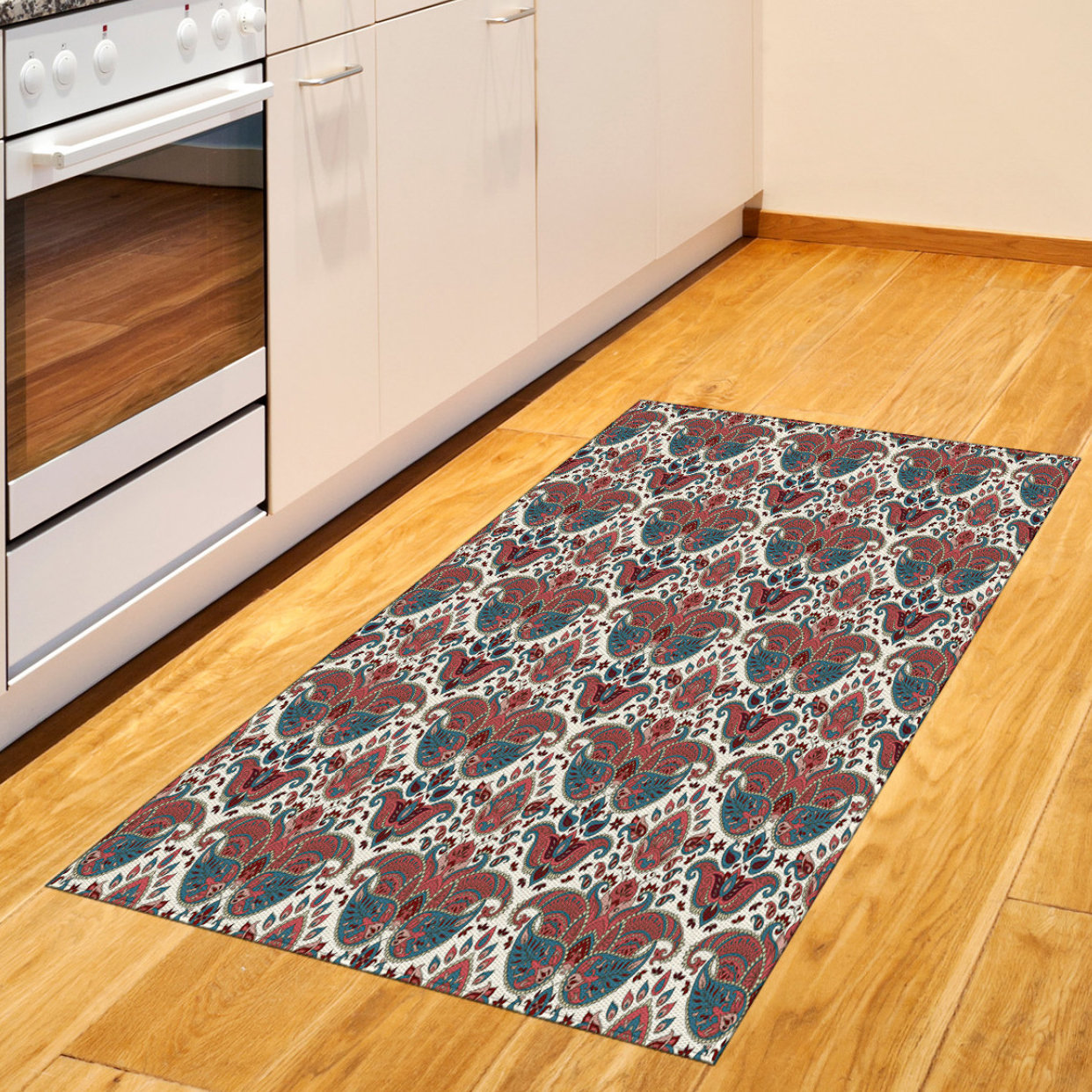 East Urban Home Paisley High Density Long Fiber Poly Threads Decorative ...