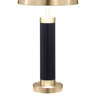 Everly Quinn Leoch Black 28-Inch Dome Shade Pillar Table Lamp (Set Of 2 ...
