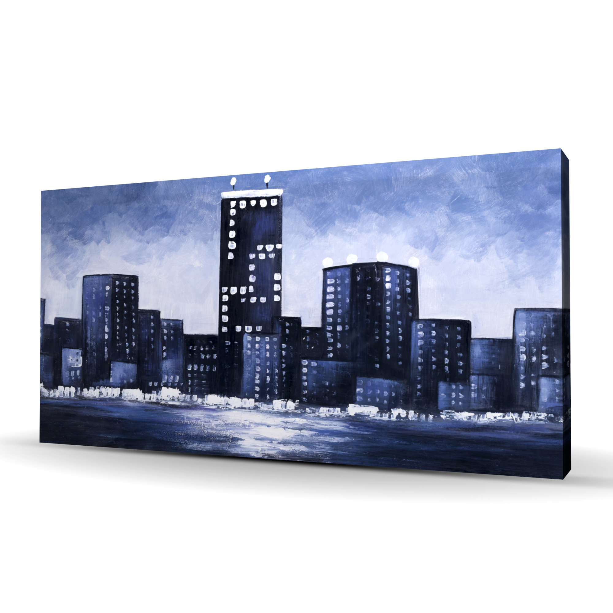 Begin Edition International Inc. Dark Blue Cityscape - Livingroom ...