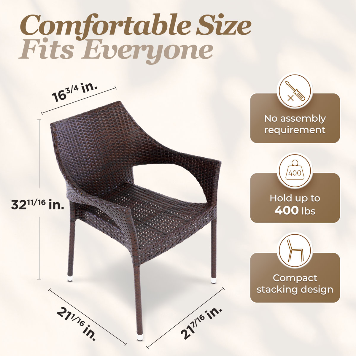 Red Barrel Studio® Etonnant Patio Furniture Set Wicker Dining Chairs ...