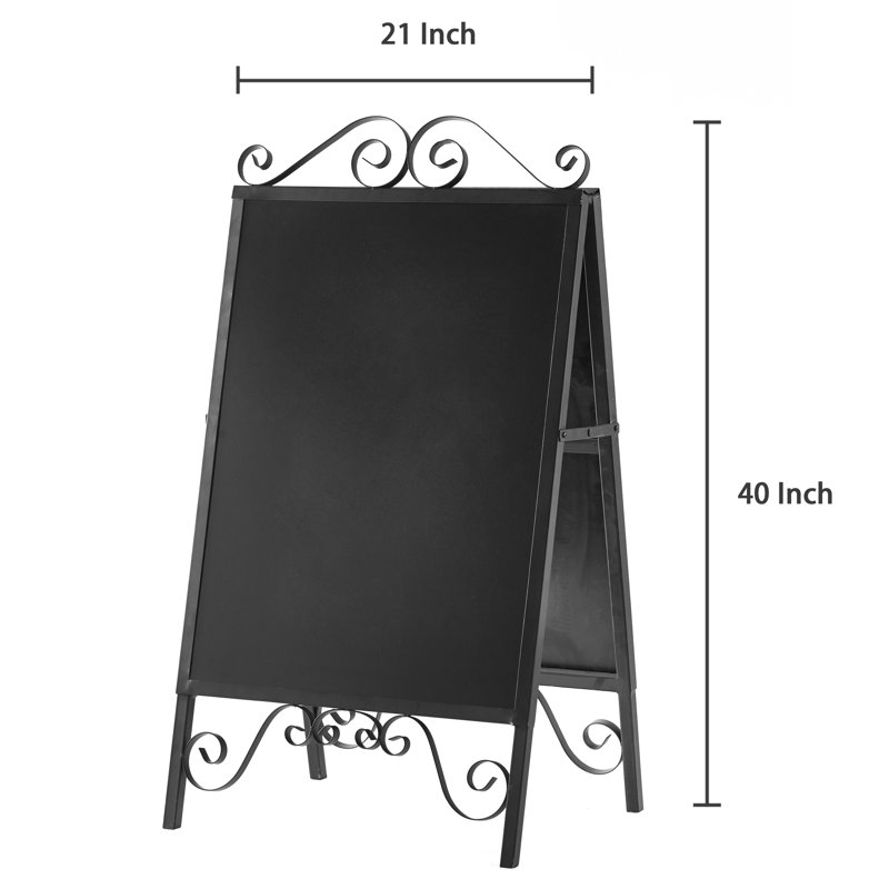Red Barrel Studio® Metal A-Frame Free Standing Chalkboard | Wayfair