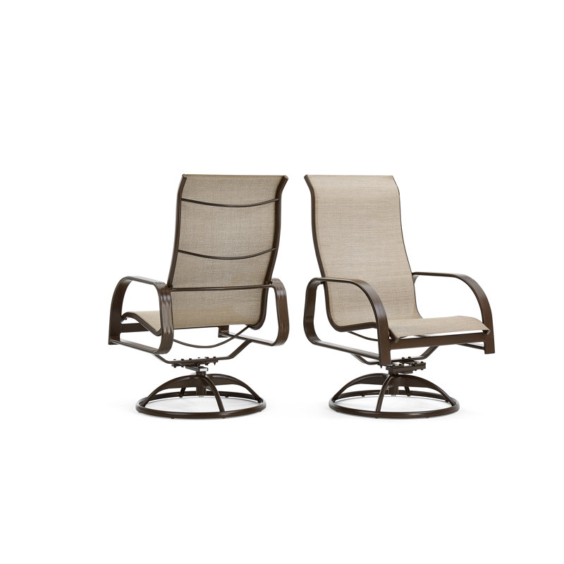 Winston Seagrove II Ultra High Back Patio Swivel Rocker Dining Chairs ...