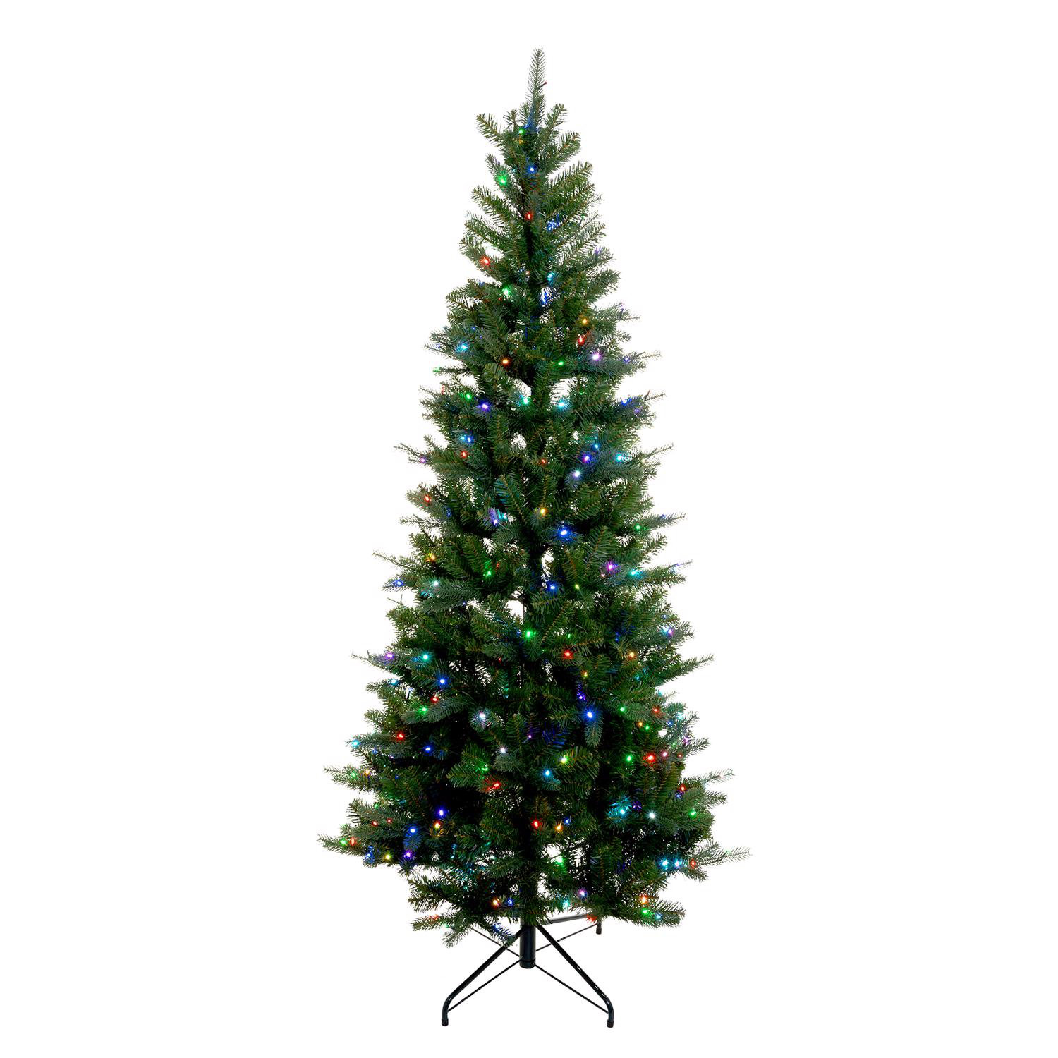 Alcott Hill® 1-2 Tree 7 ft. Full LED 450 ct Lakeland Pine Color ...