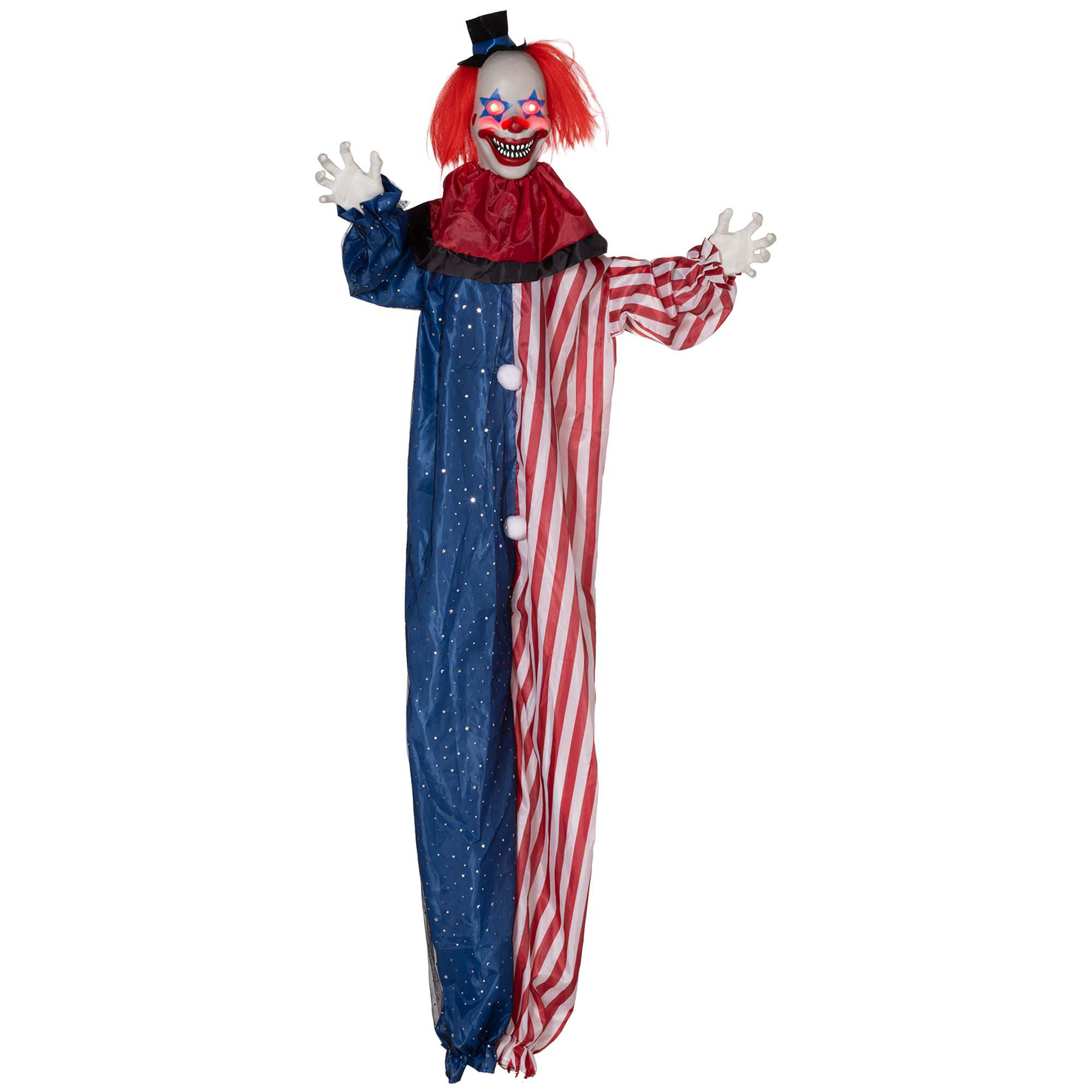 17 Stories 6' Life Size Halloween Hanging Clown Decoration, Scary ...