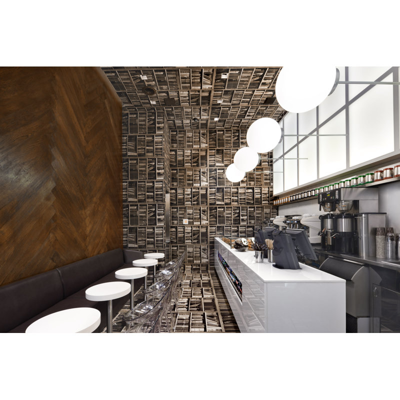 Imagine Tile, Inc. Bibliophile 16" x 16" Ceramic Patterned Wall & Floor ...