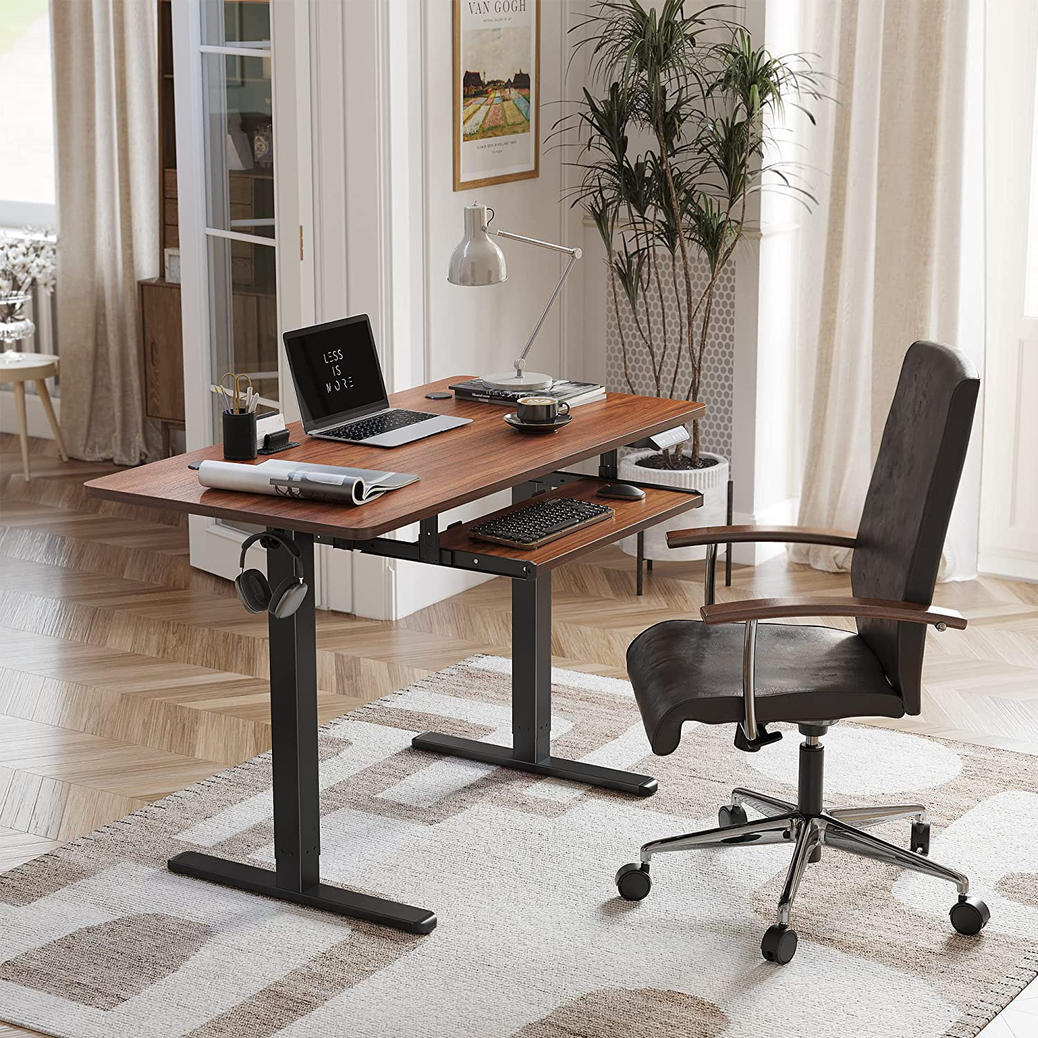 Inbox Zero Kleb Height Adjustable Standing Desk & Reviews | Wayfair