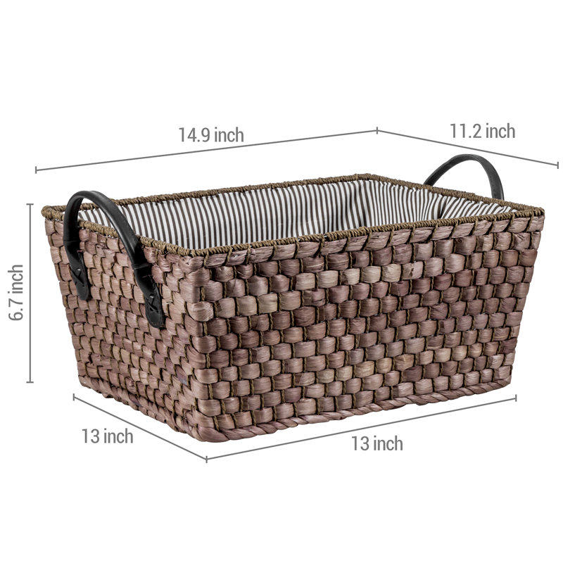 Bay Isle Home™ Decorative Wicker Storage Basket Bin & Reviews | Wayfair