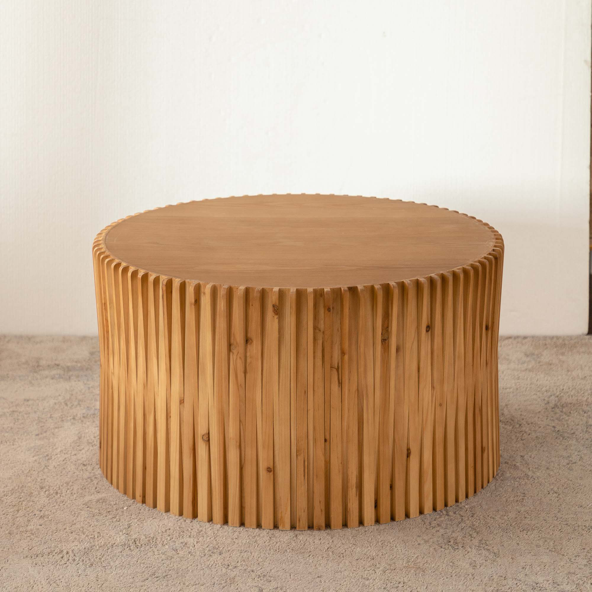Vintage Fashion Style Cylindrical Nesting Coffee Table Set