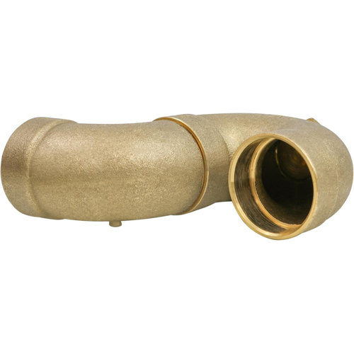 Highcraft Cast Brass DWV Dandy Cleanout Tee with Plug 2" C for Drain ...