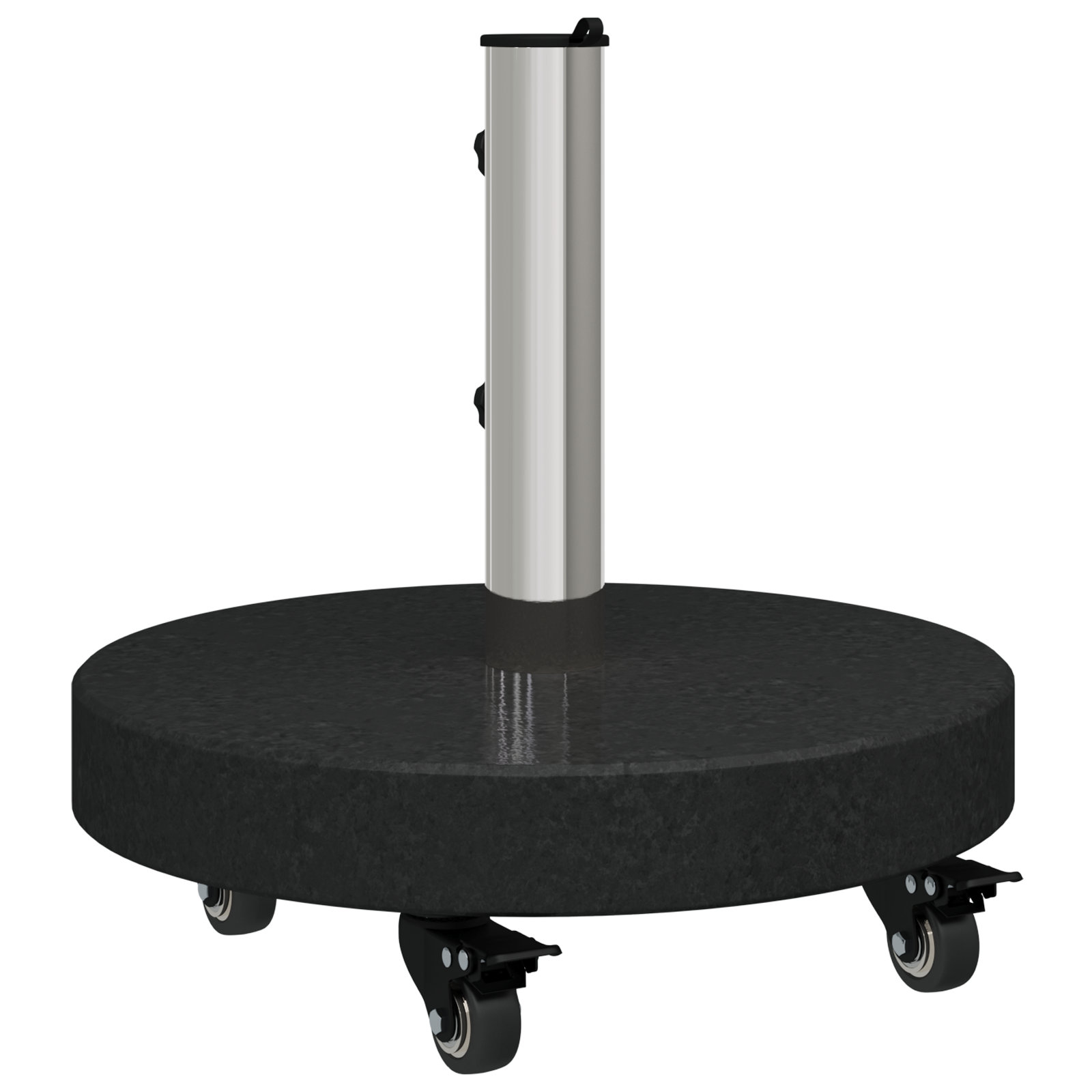 Latitude Run® Wheeled Parasol Base For Diameter38/48Mm Poles Black ...