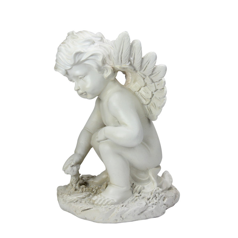 Northlight Seasonal 12" Reaching Cherub Angel Outdoor Patio Garden ...