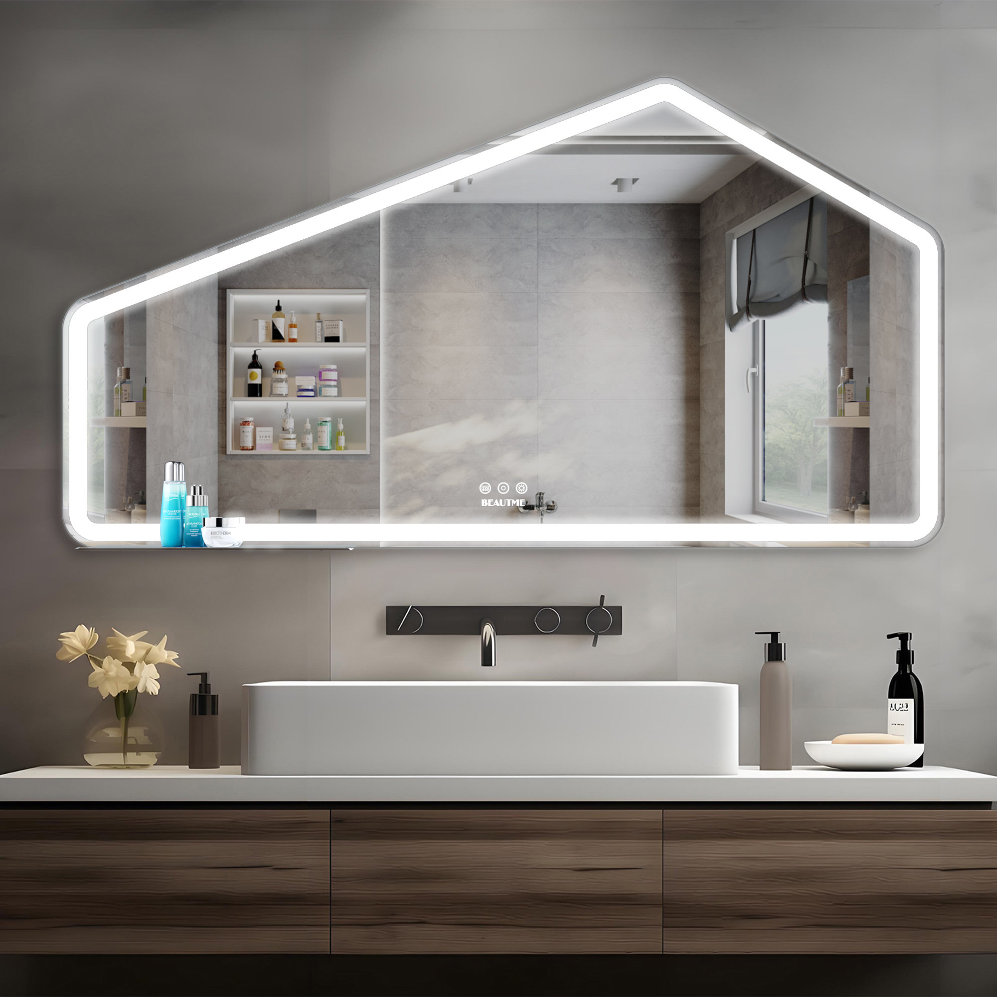 Ivy Bronx LED Bathroom Vanity Mirror Wall Mounted | Wayfair
