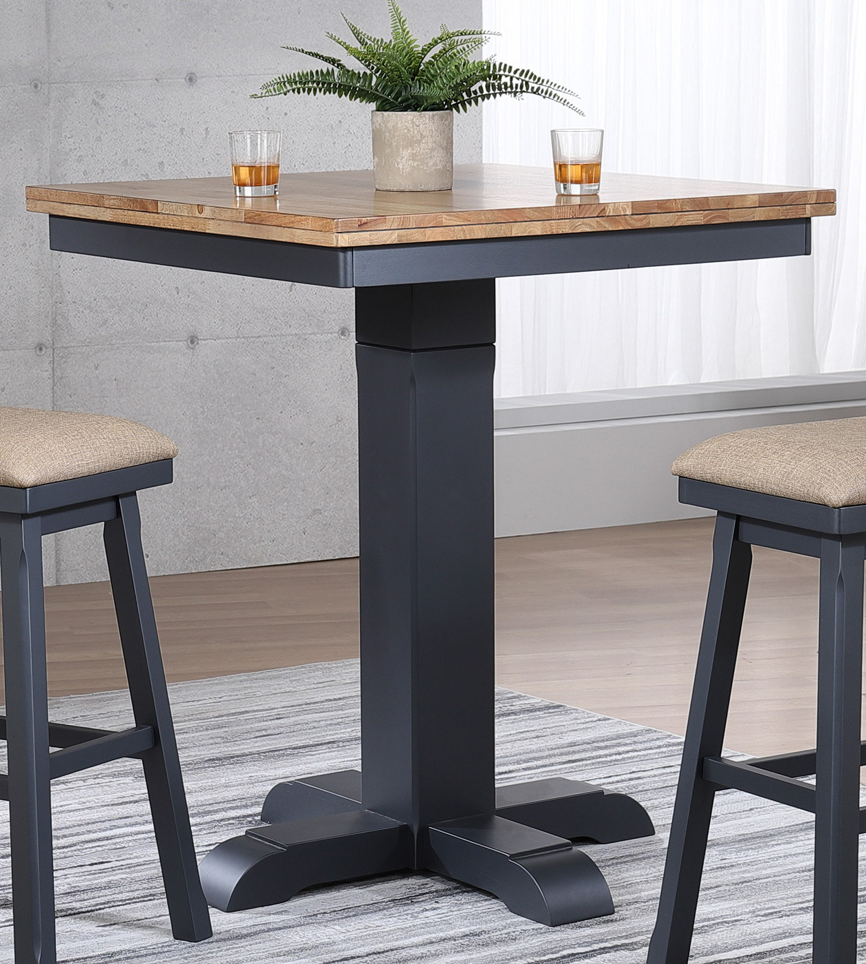 ECI Furniture Solid Wood Adjustable Height Pub Table - Wayfair Canada