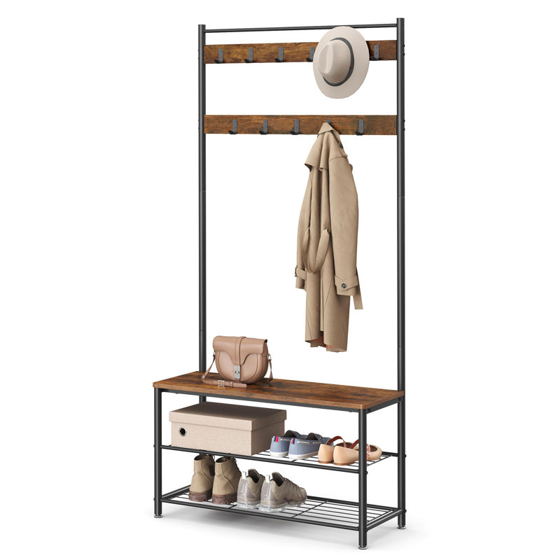 17 Stories Nathyn Hall Tree with Shoe Storage | Wayfair