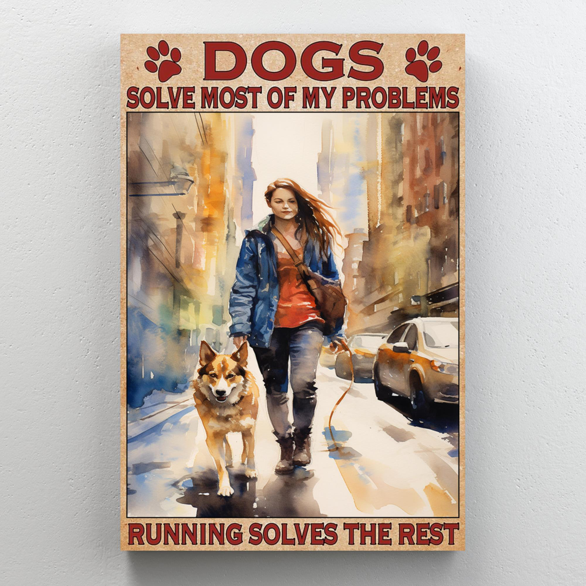 Trinx Dogs Solve Most Of My Problems - 1 Piece Rectangle Graphic Art ...