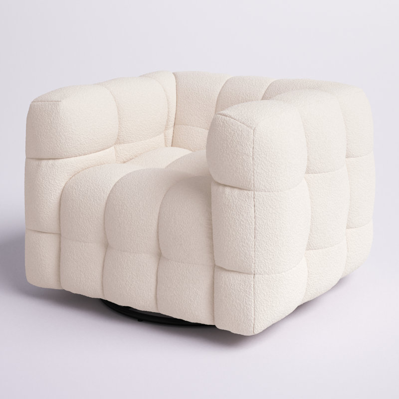 Wade Logan® Avdul Upholstered Swivel Armchair & Reviews | Wayfair