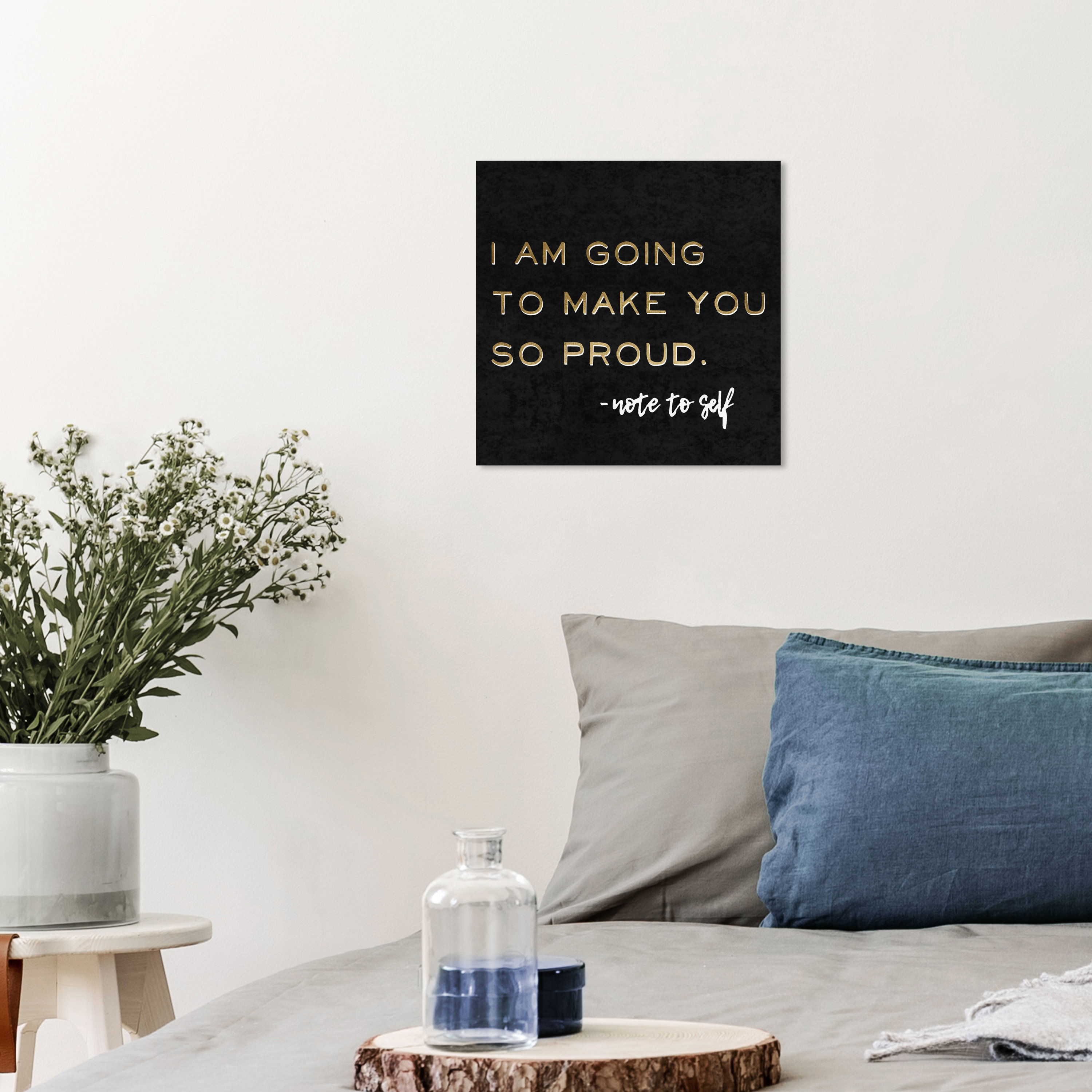 Mercer41 Make Myself Proud - Wrapped Canvas Textual Art Print | Wayfair