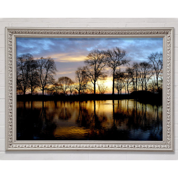 Ebern Designs Woodland Lake At First Light - Print | Wayfair.co.uk
