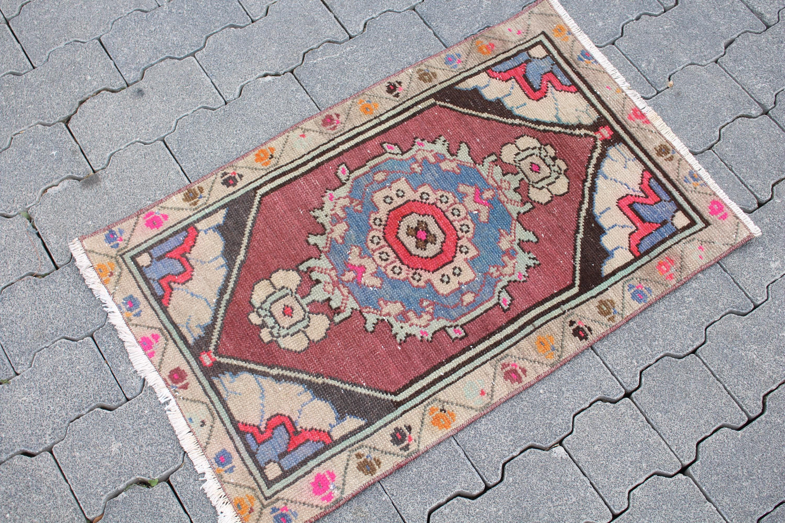 Bungalow Rose Vintage Turkish Anatolian Small Wool Rug - Perfect Brown ...