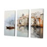 Design Art Minimalism Port Outlook II - Port Landscape Coastal Canvas ...