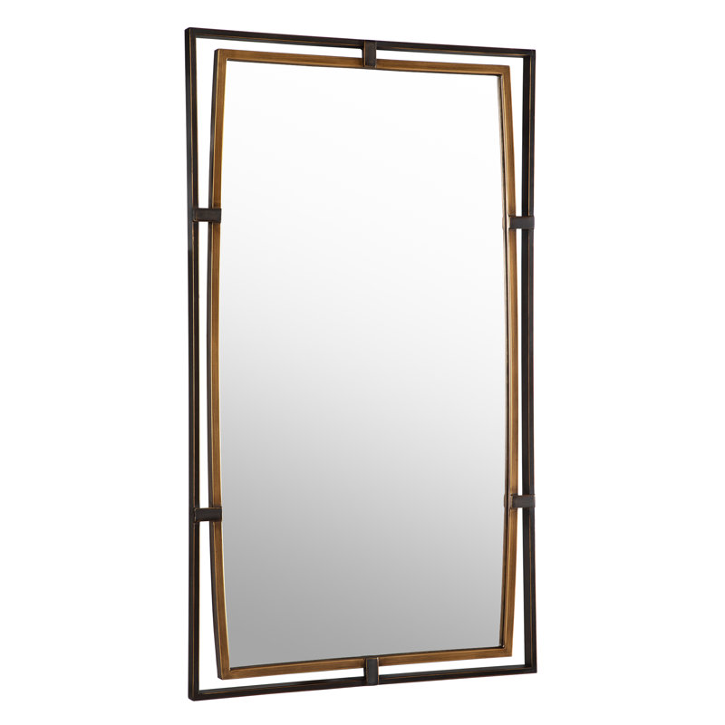 17 Stories Zineta Metal Rectangle Wall Mirror & Reviews | Wayfair