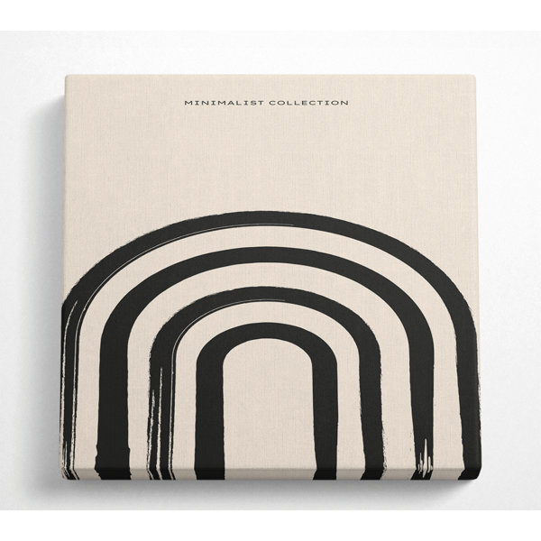 Metro Lane Archway Black Square - Wrapped Canvas Art Prints | Wayfair.co.uk