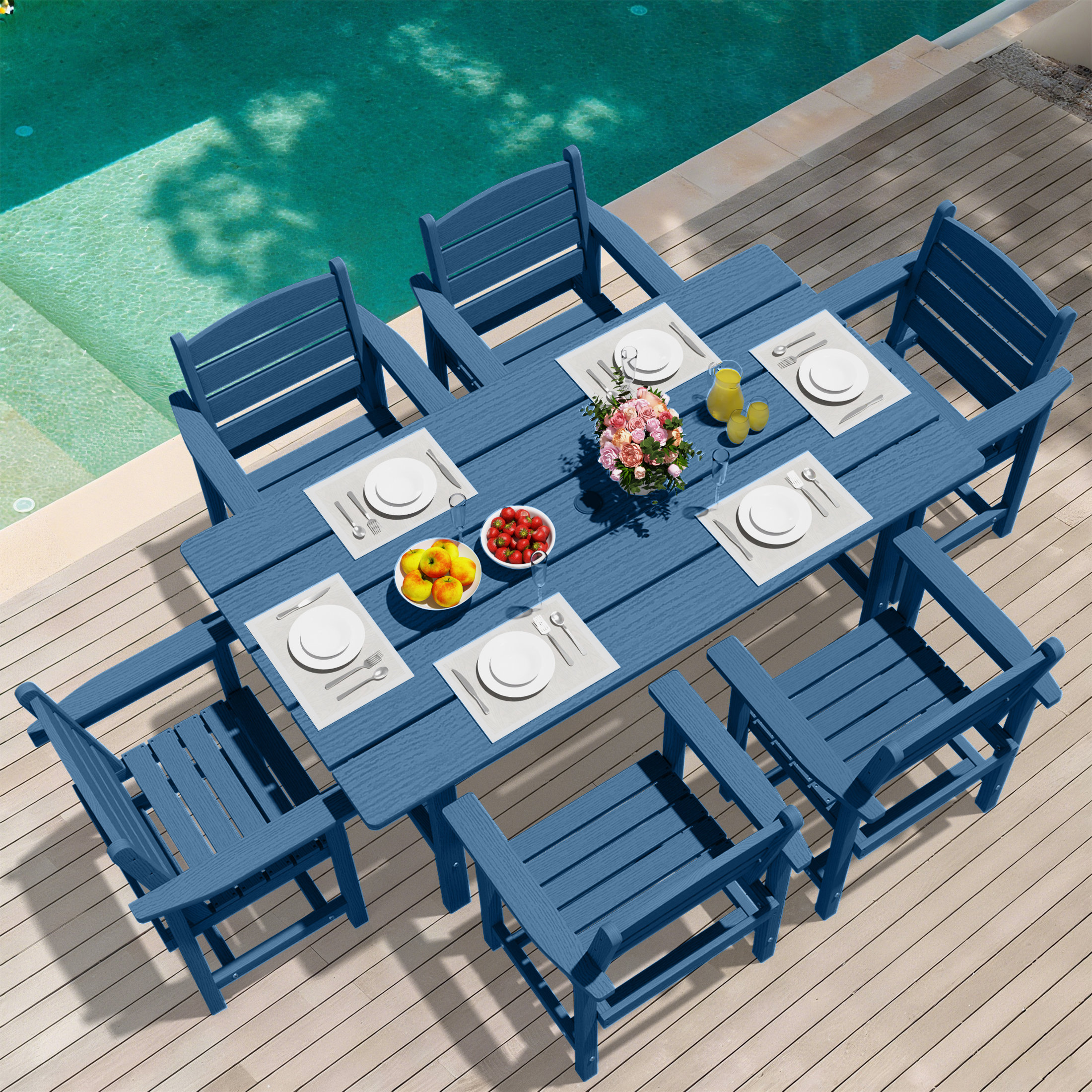 Red Barrel Studio® All-Weather Outdoor Patio Dining Set (7-Piece) | Wayfair