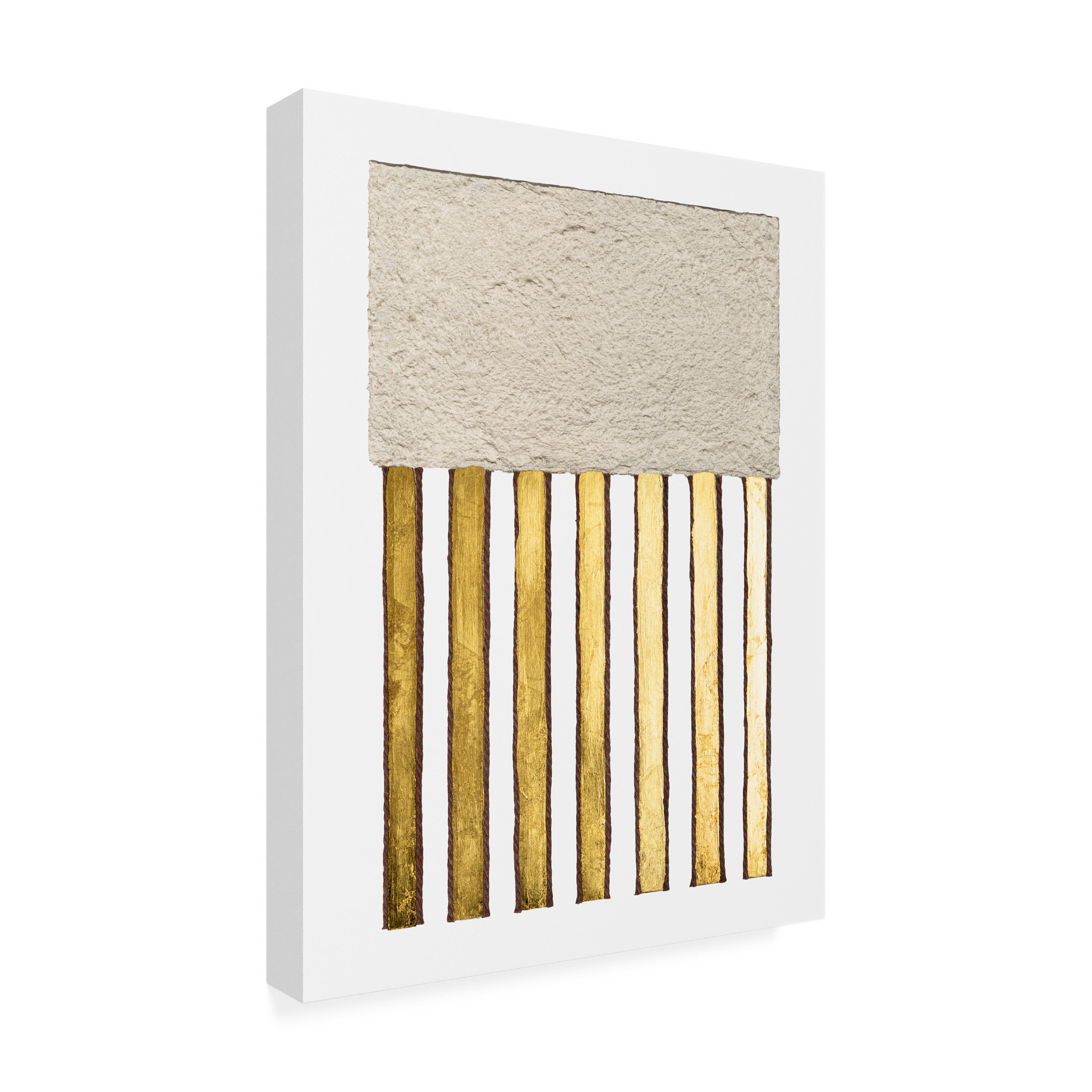 Trademark Fine Art Modern & Contemporary Monolithic Gold II On Canvas ...