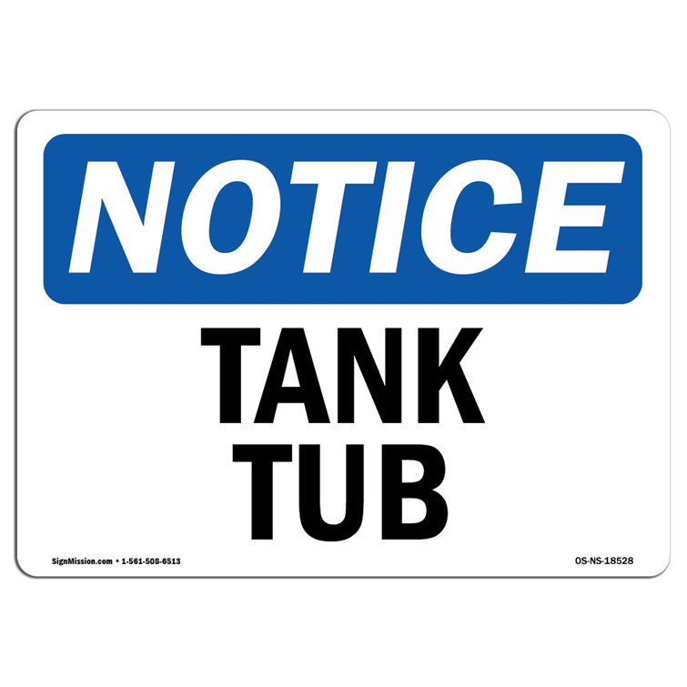 SignMission Tanks Tub Sign - Wayfair Canada