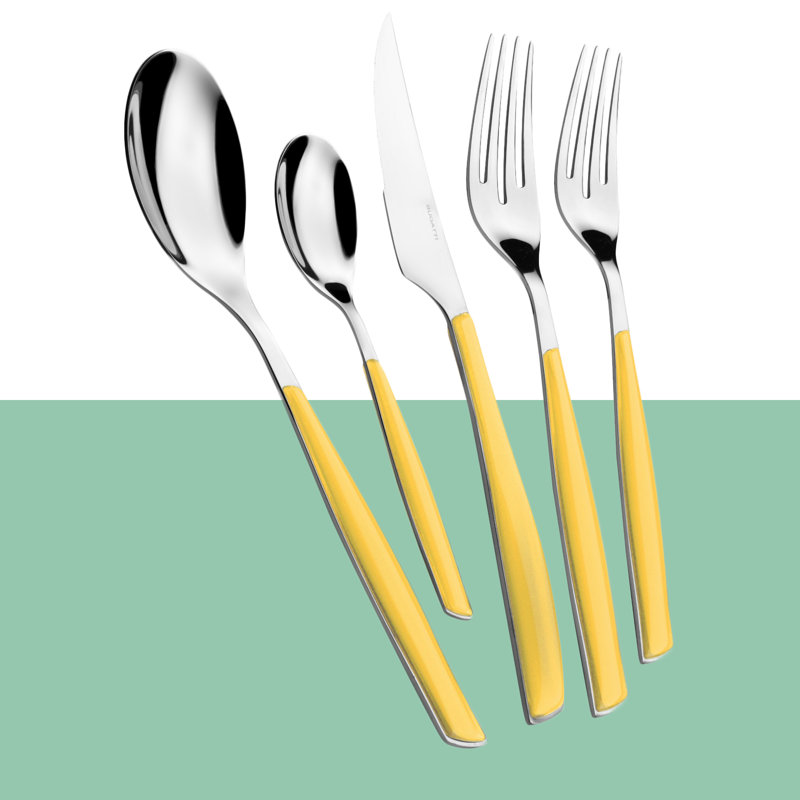 Bugatti Italy Glamour 5 Piece 18/10 Stainless Steel Flatware Set ...