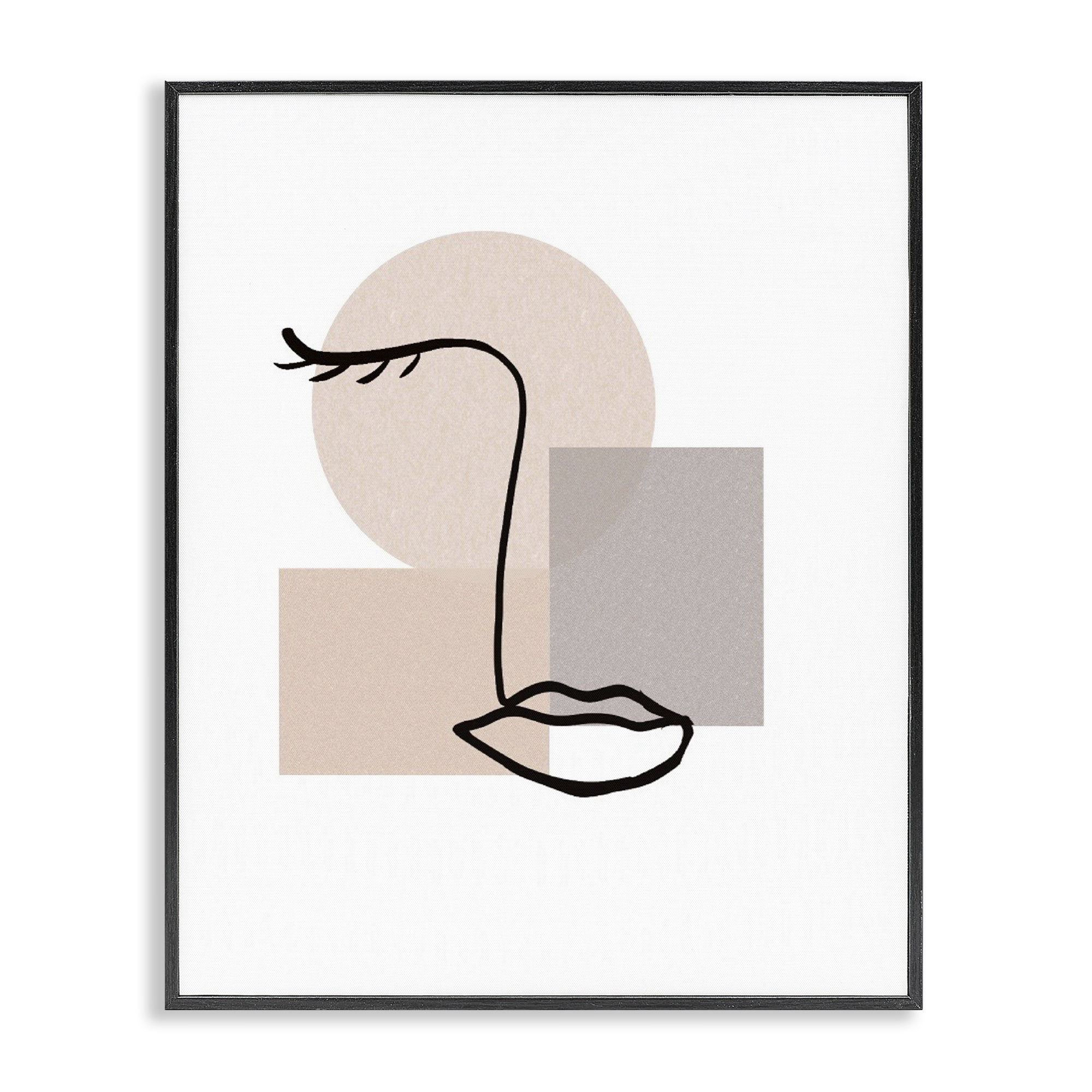 Wrought Studio Minimal Face Portrait Giclee Art by Chen Alyesh ...