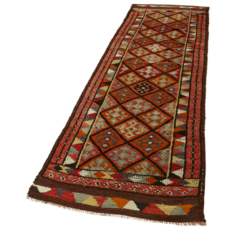 Gracie Oaks Loughguile Vintage Hand Woven Hand Knotted 90 X 332 Area ...