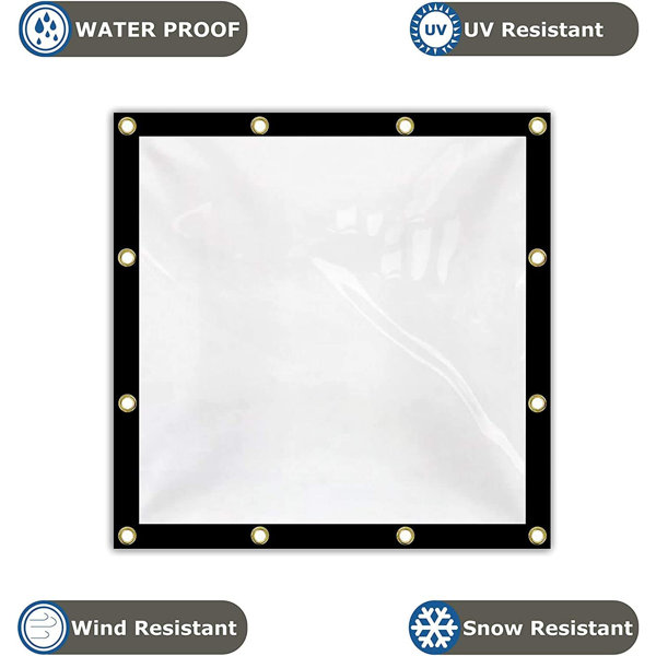 Covers & All Heavy-Duty Outdoor Waterproof Clear Tarp, Dustproof Thick ...