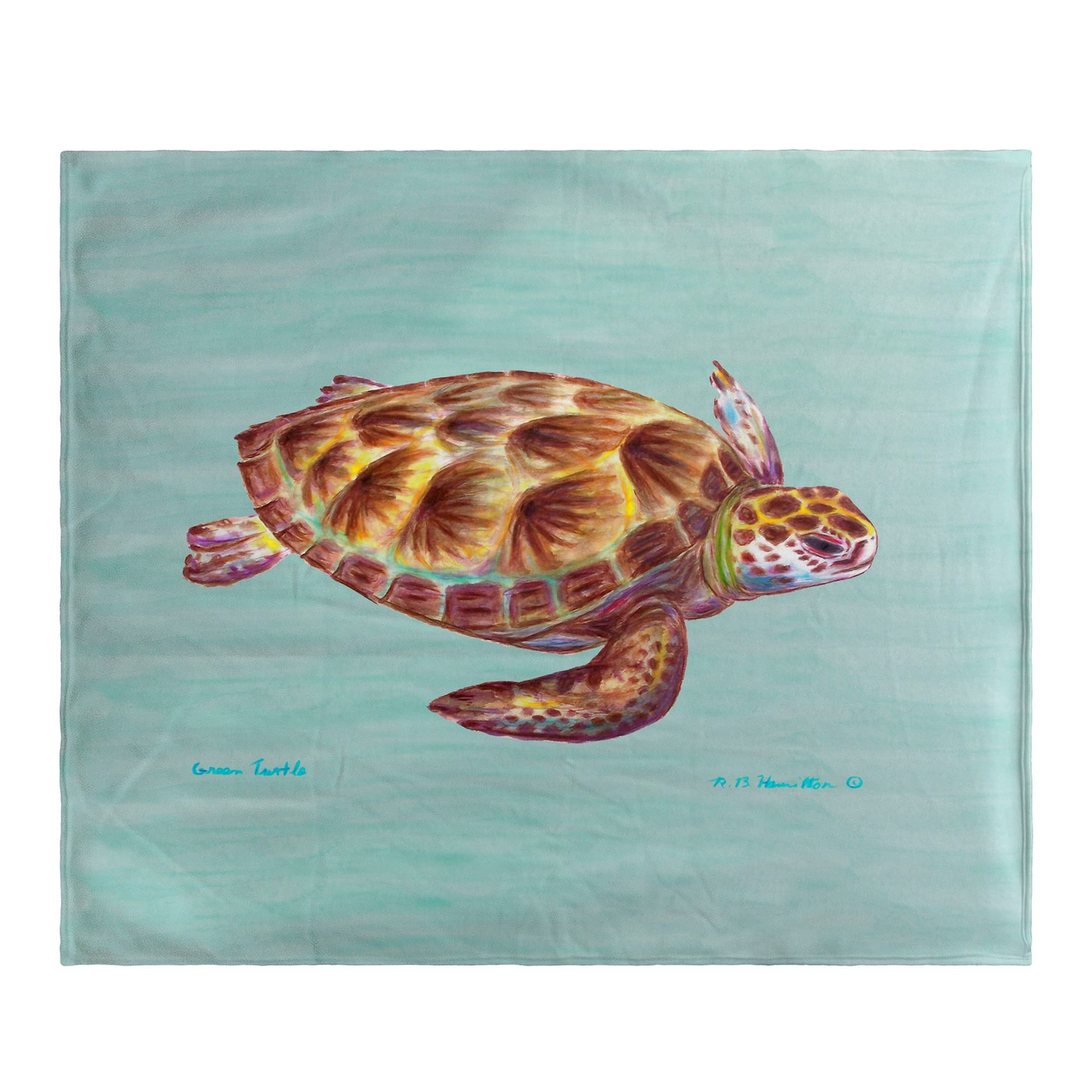 Betsy Drake Interiors Sea Turtle Throw | Wayfair