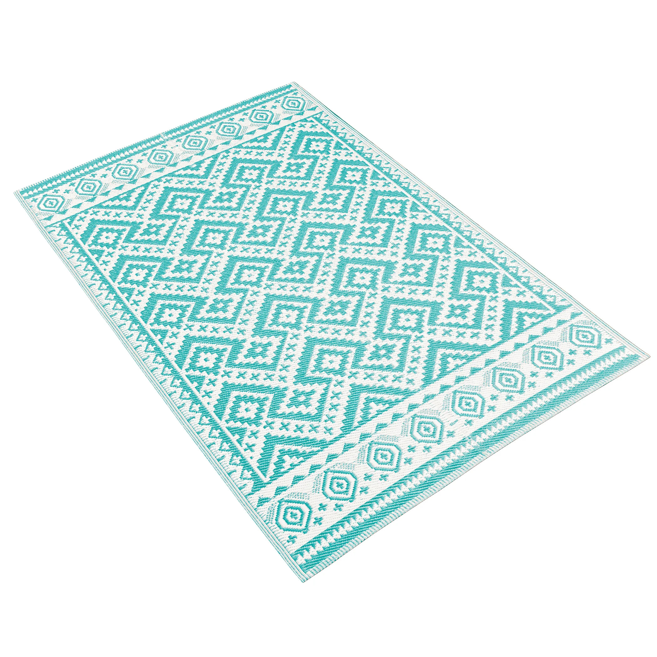 Foundry Select Reversible Geometric Aztec Patio Mat | Wayfair