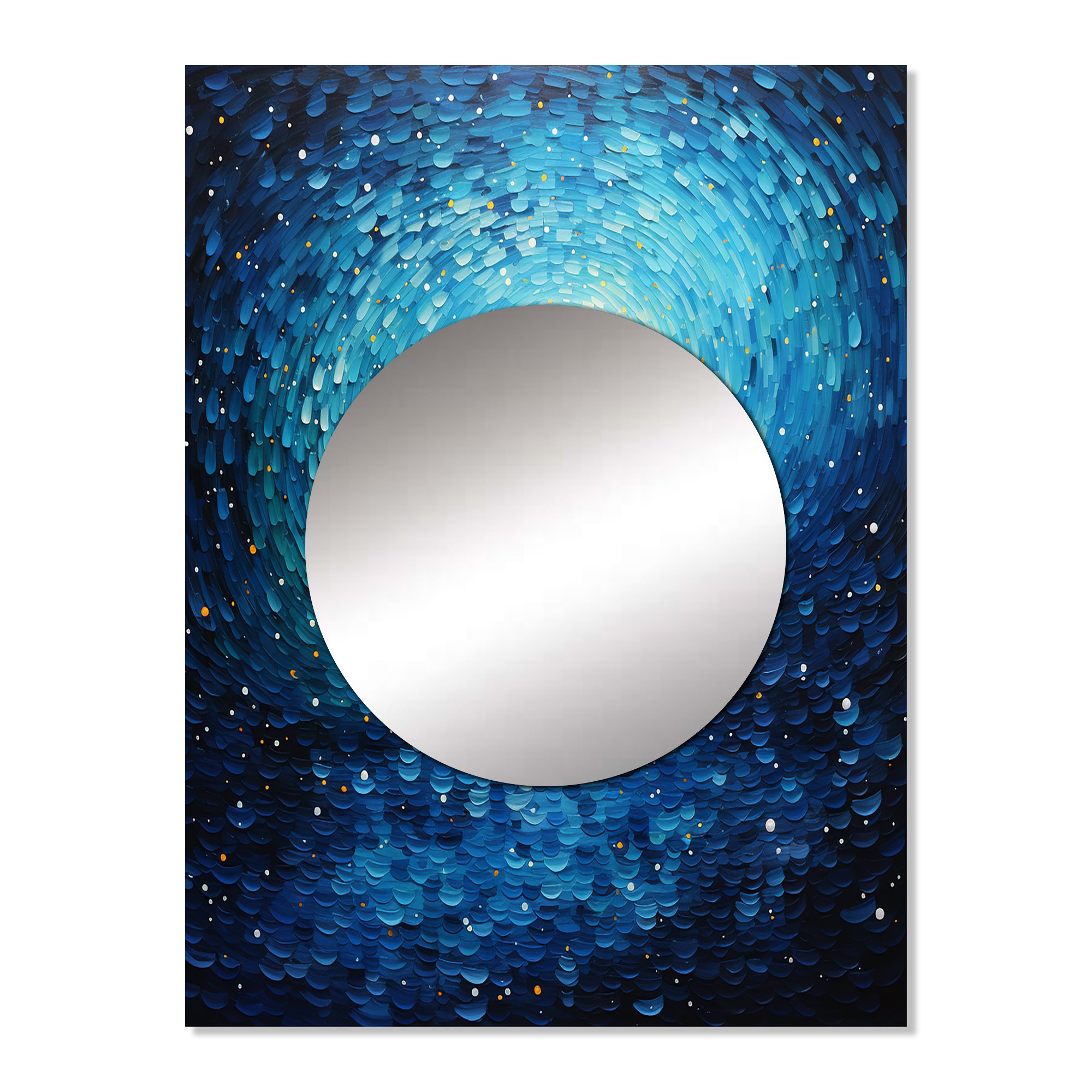 East Urban Home Fotau Pointillism River Majestic Cascade - River Mirror ...
