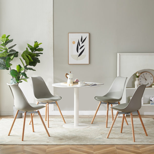 George Oliver 5 Piece Dining Table Set, Morden Round Dining Table Set ...