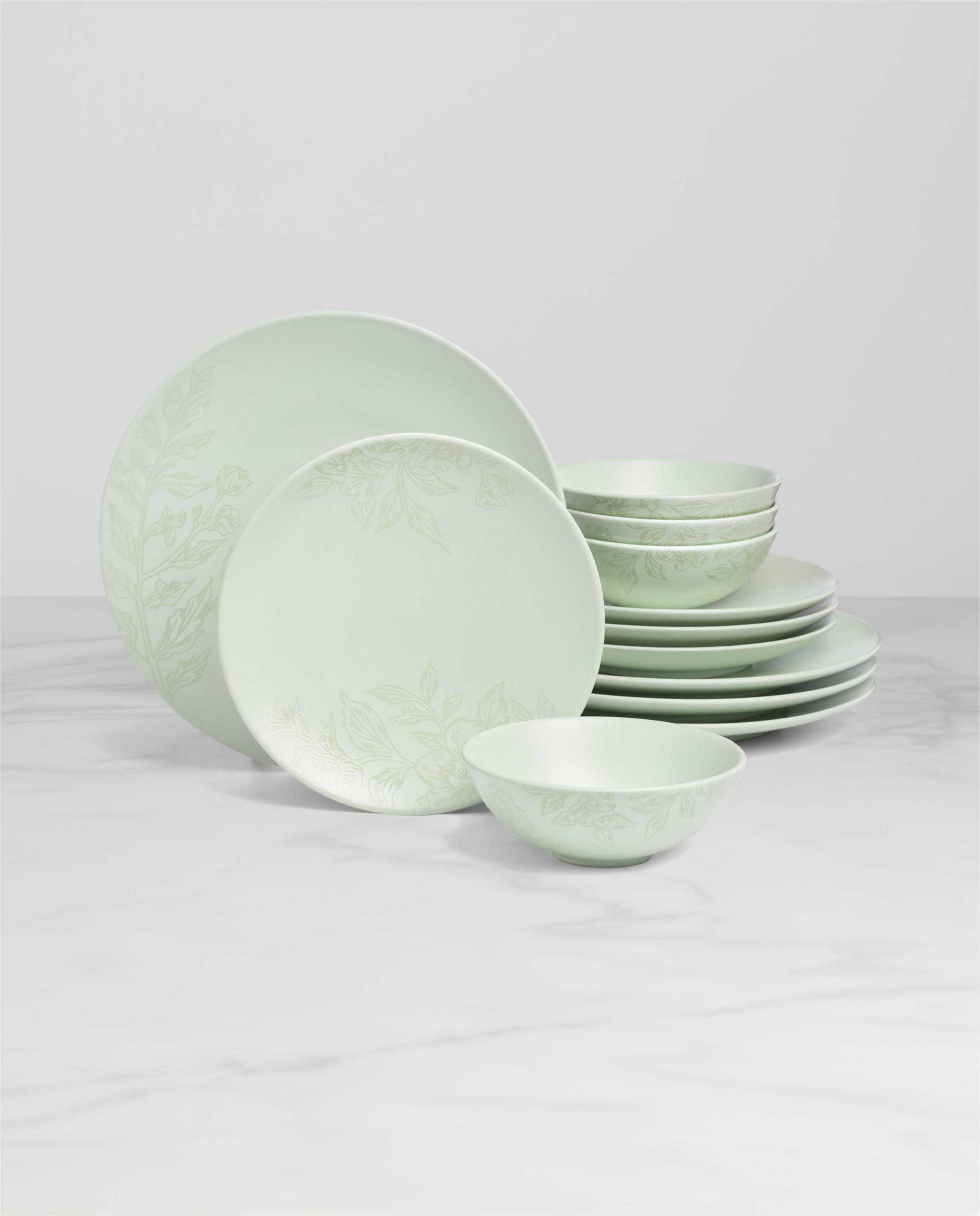 Latitude Run® Dinnerware Set, Pumice, (Soft Sage/12-Piece ) | Wayfair