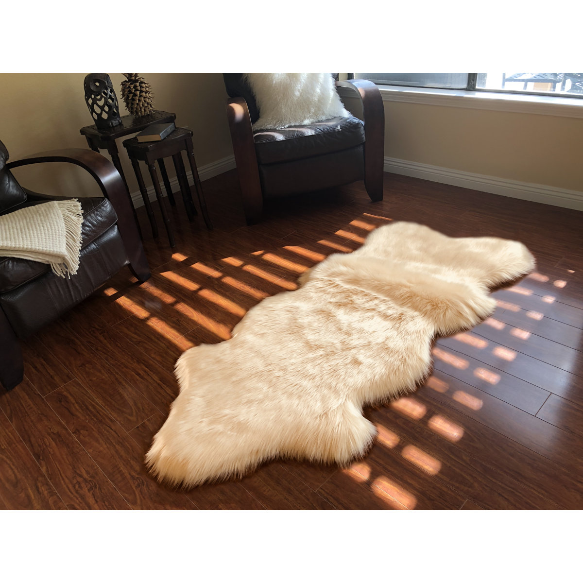Union Rustic Wickstrom Luxurious Dark Cream Area Rug & Reviews | Wayfair