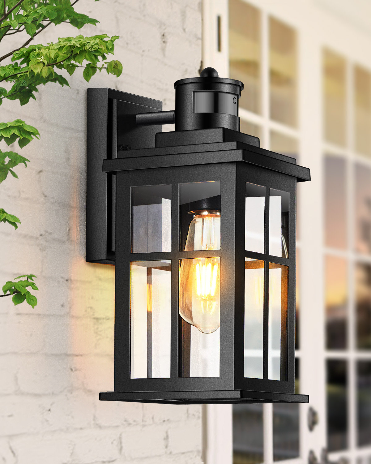 17 Stories Motion Sensor Outdoor Wall Light, Porch Light Dusk to Dawn ...