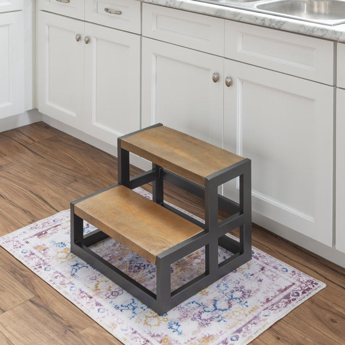 Trent Austin Design® Majeski 2 - Step Wood Step Stool & Reviews | Wayfair