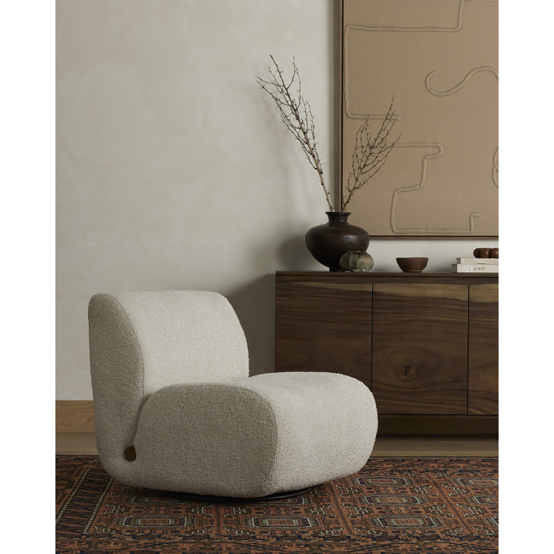 Four Hands Bina Siedell Swivel Chair-Sheldon Ivory & Reviews | Perigold